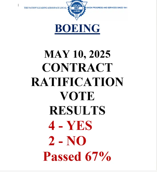 Boeing 2025 Contract | UAW Local 887